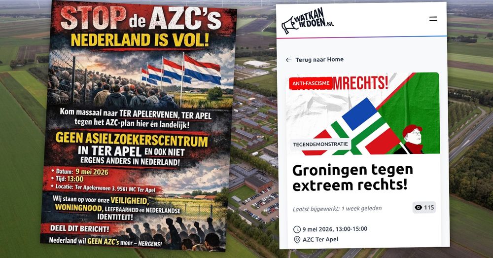 Gelijktijdige demonstraties van extreem rechts en links bij ...
