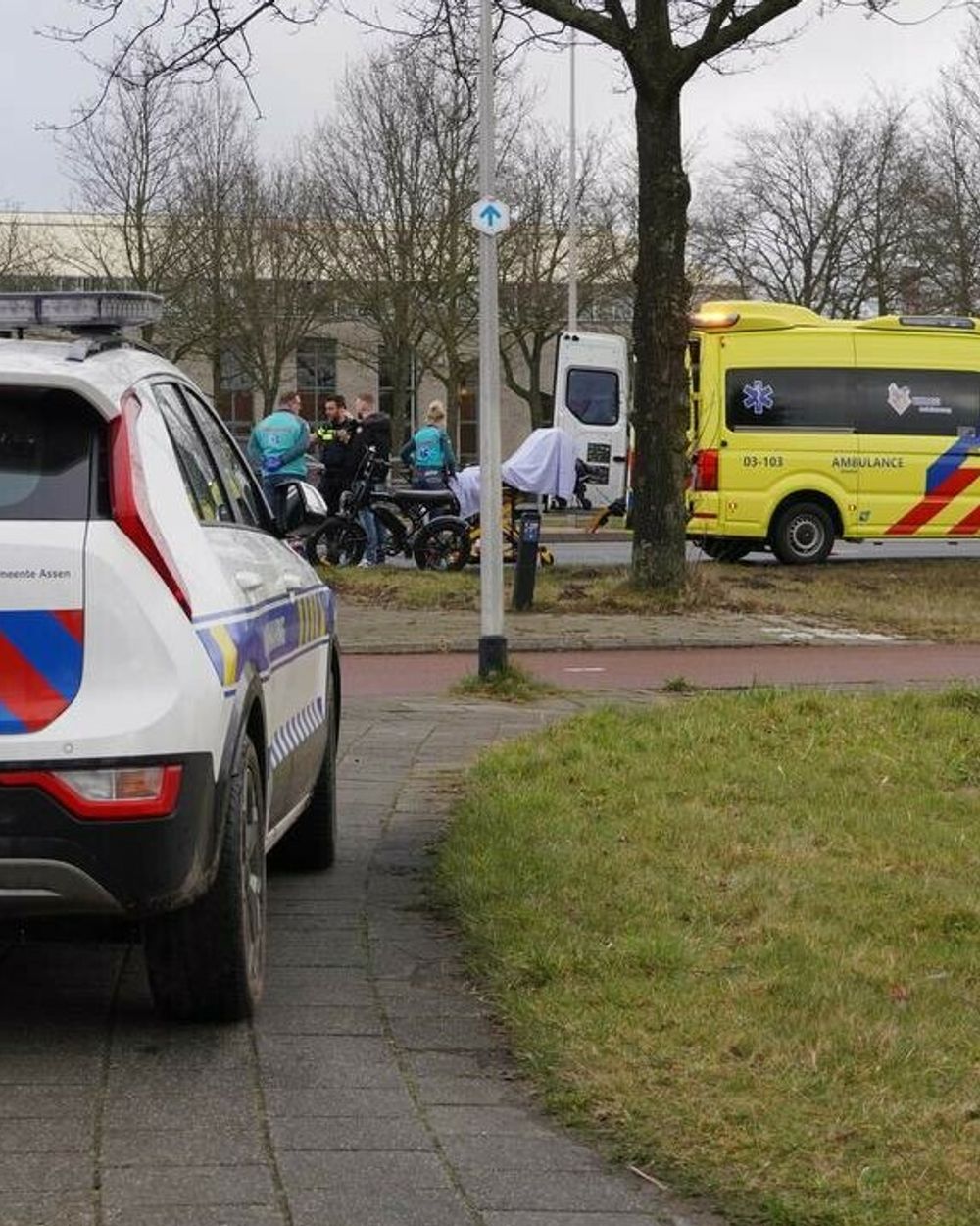 Fietser op fatbike in Assen gewond na botsing met auto - RTV Drenthe