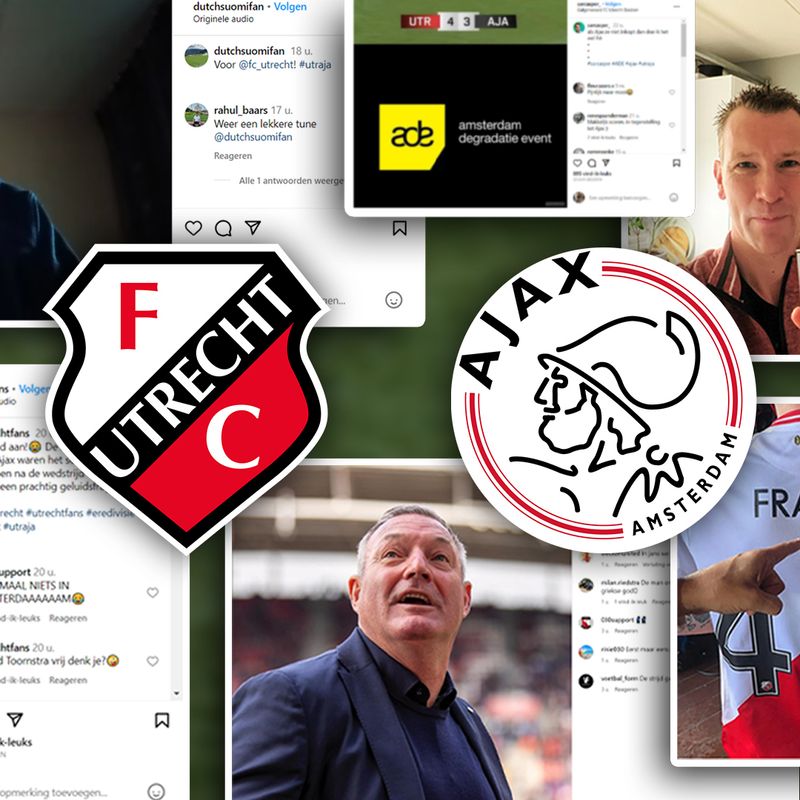 Utrechtfans genieten na van Utrecht-Ajax: van een shirt met rugnummer 4-3 tot het liedje van ...