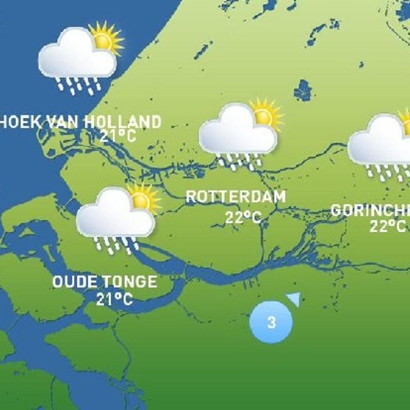 Het weer van vandaag: eerst kans op buien, later komen opklaringen - Rijnmond