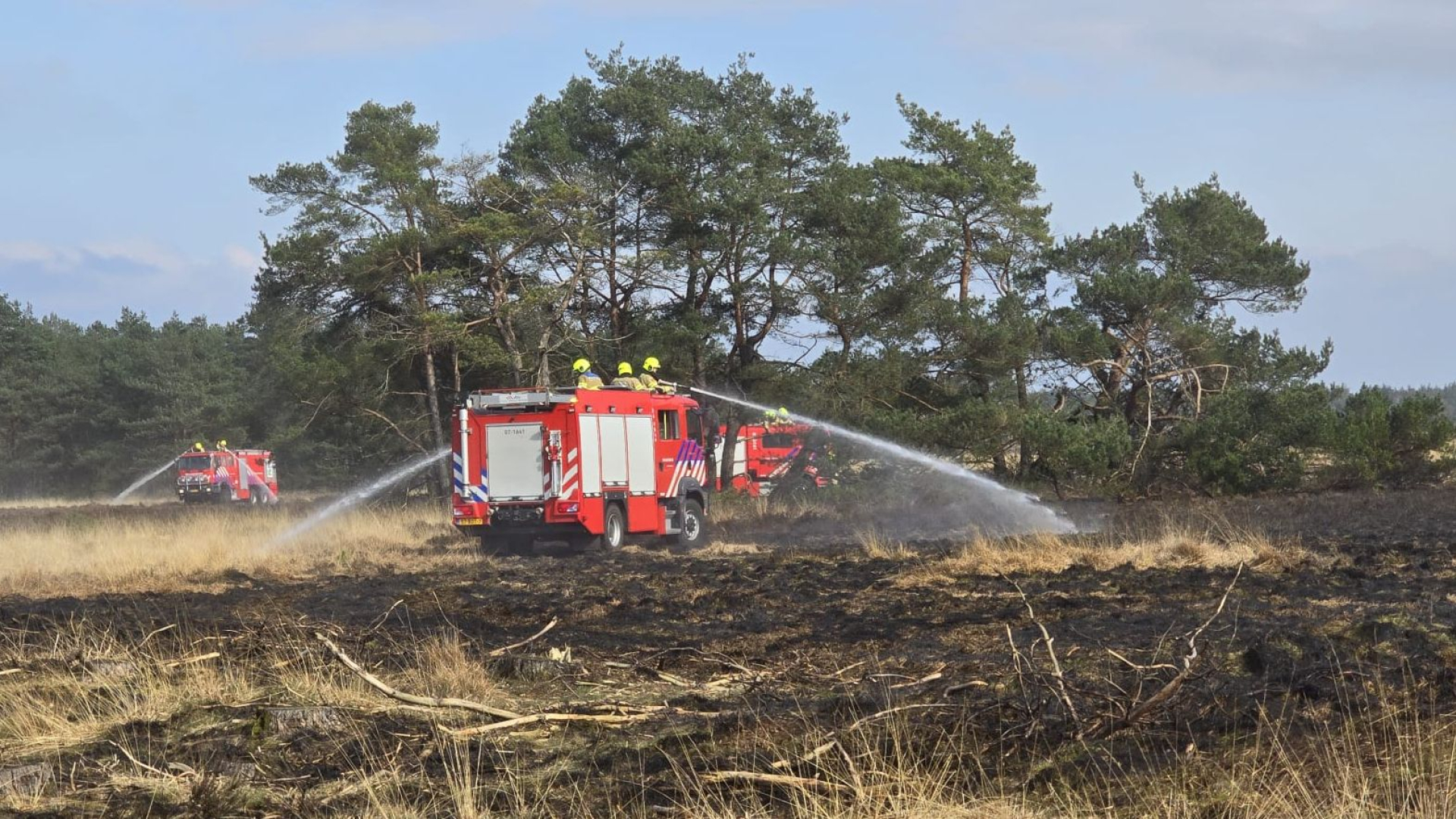 Heide in brand bij Ede - Omroep Gelderland