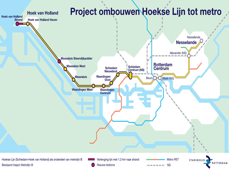 Akkoord over ombouwen Hoekse lijn tot metro - Rijnmond