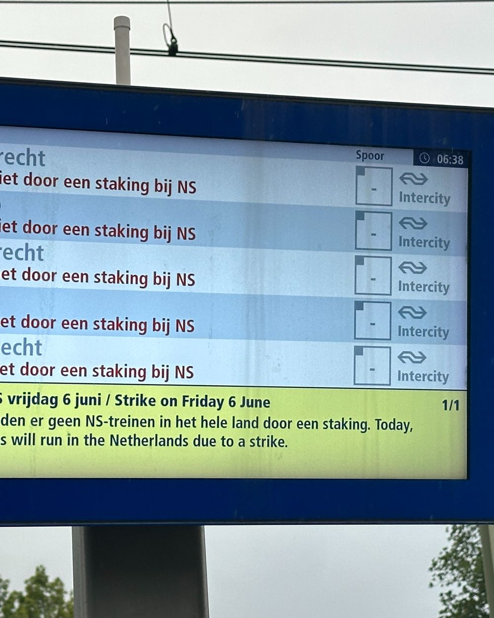 Rust op de treinstations vanwege treinstaking - L1 Nieuws