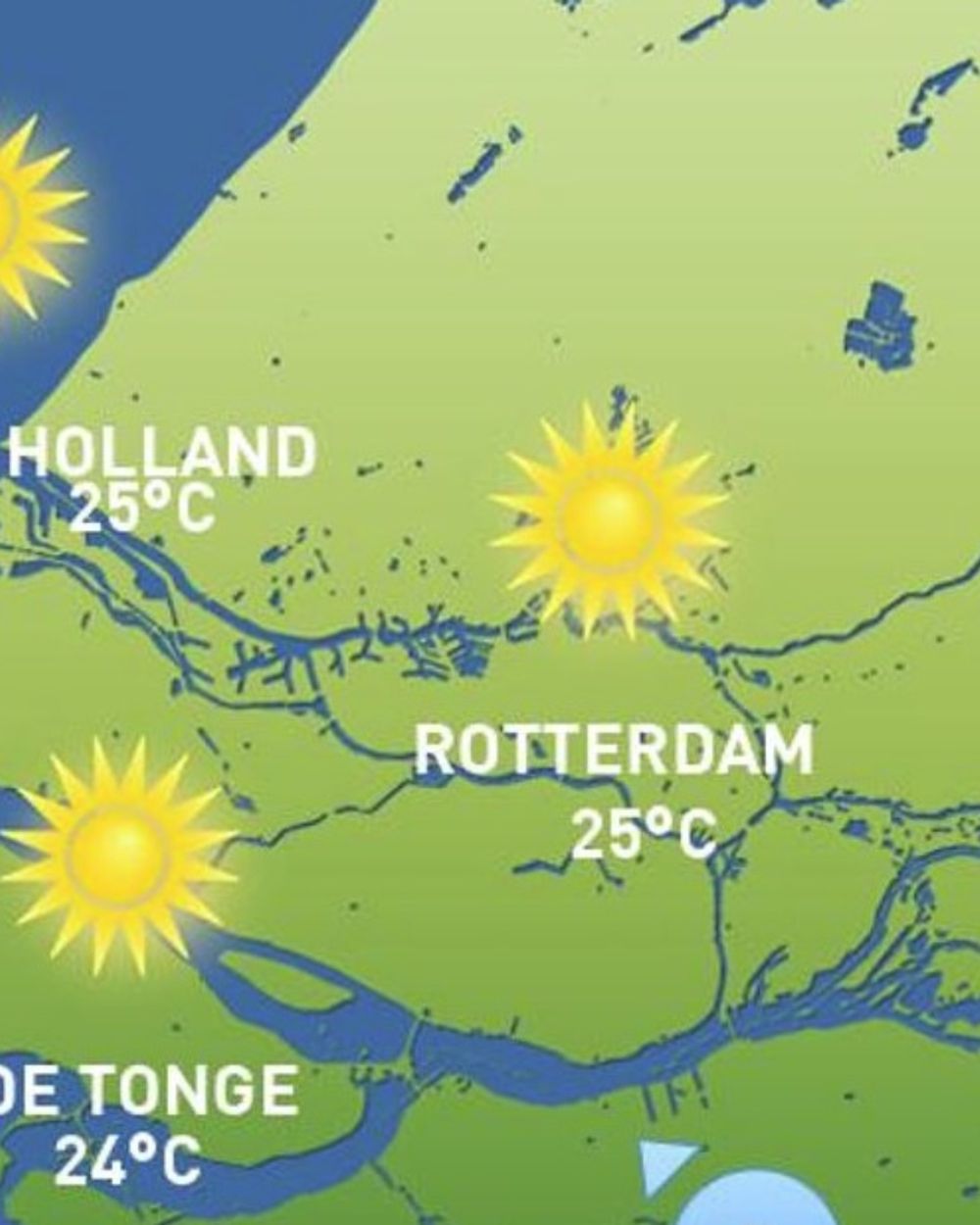Het weer van vandaag: zomerse temperaturen - Rijnmond