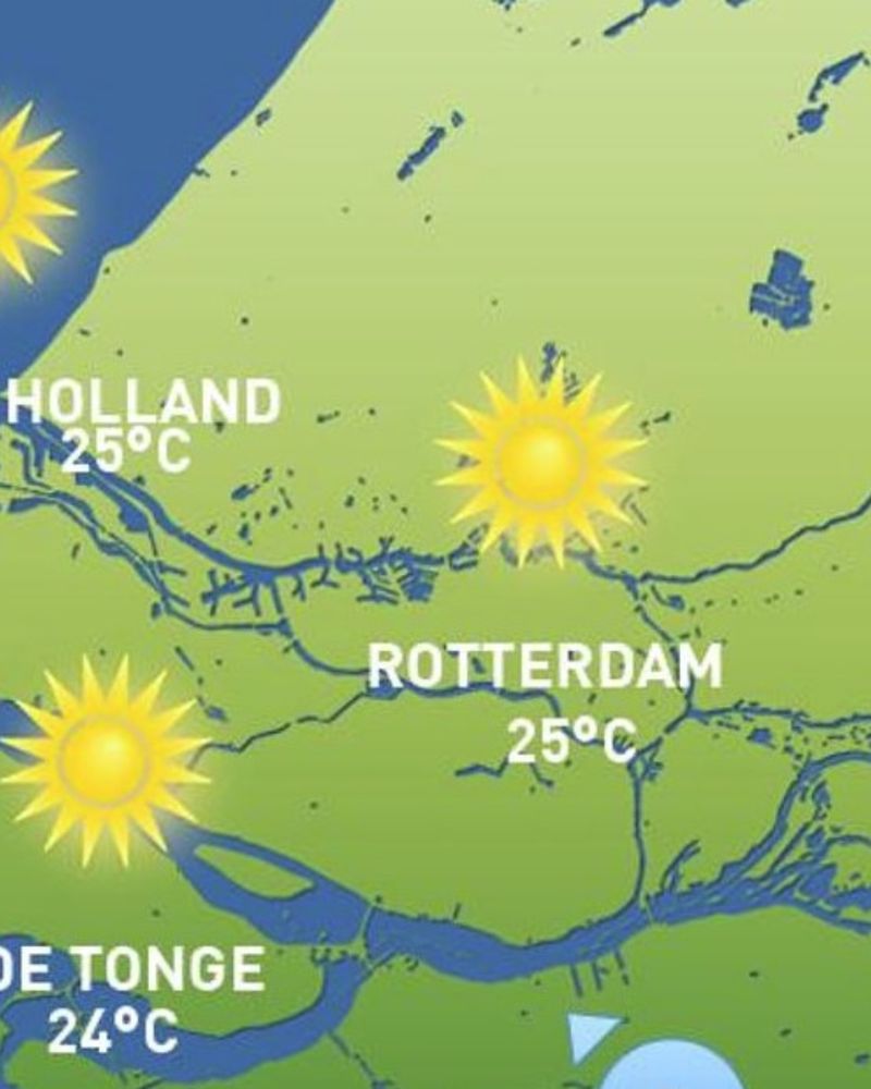 Het weer van vandaag: zomerse temperaturen - Rijnmond