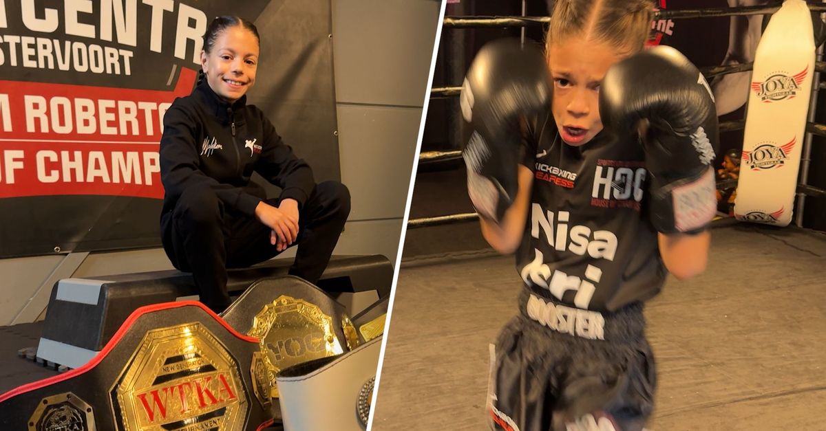 Nisa (9) heeft ijzeren vuisten, zes keer Europees kampioen kickboksen - Omroep Gelderland