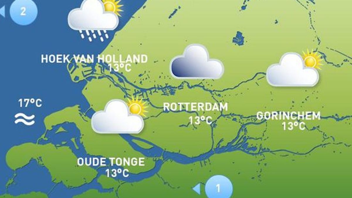 Het weer van vandaag: af en toe zon en grotendeels droog - Rijnmond