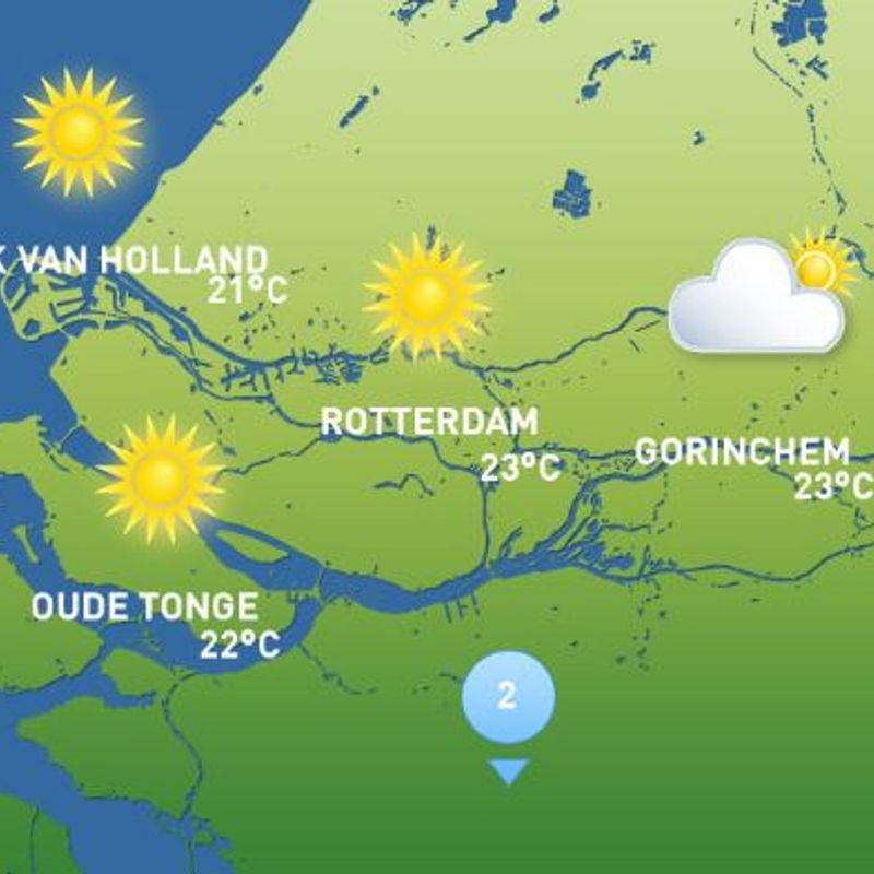 Het weer van vandaag: veel zon - Rijnmond