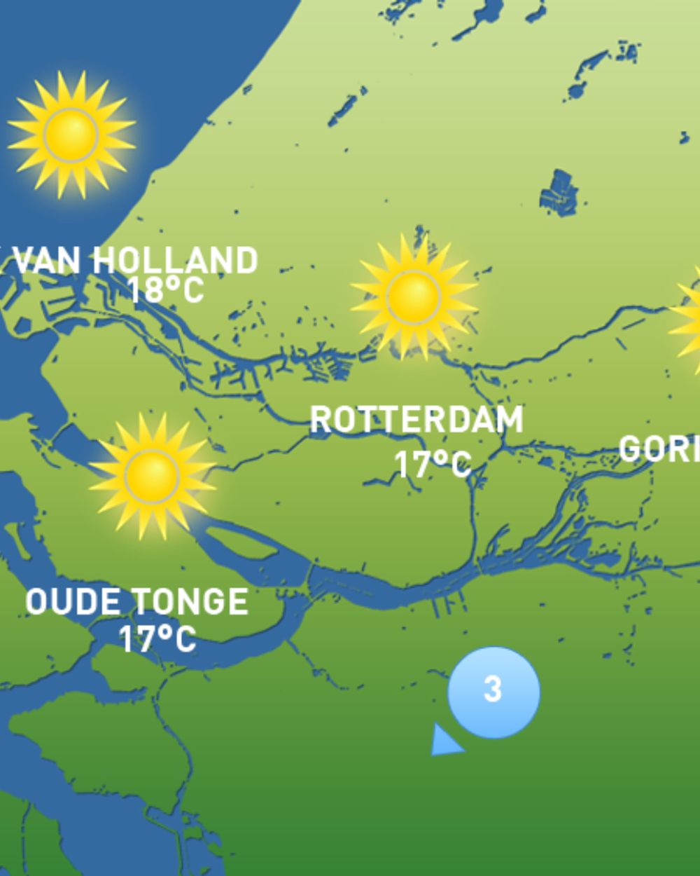 Het weer van vandaag: stralend zonnig - Rijnmond