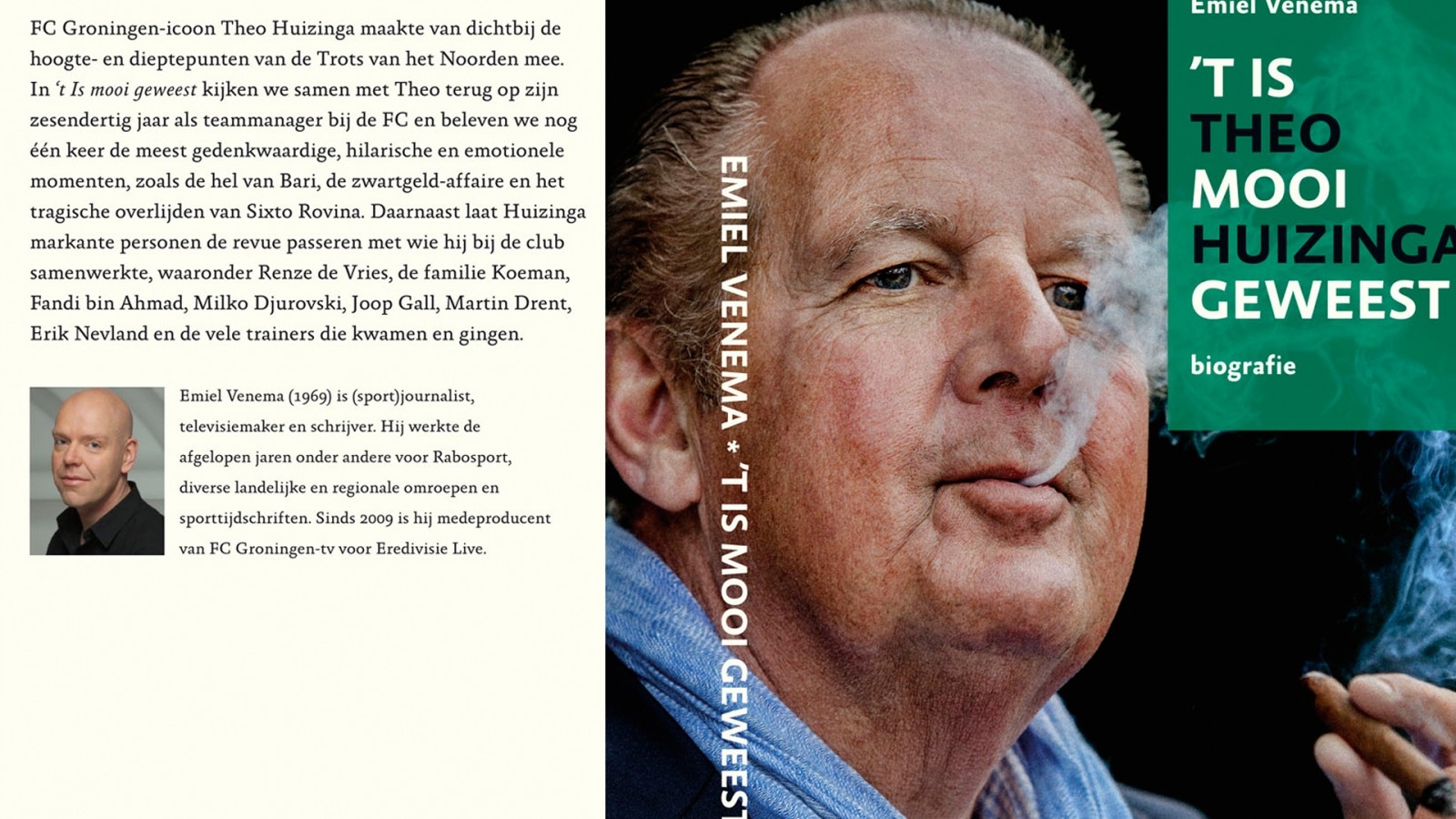 Theo Huizinga mist uitreiking eigen biografie - RTV Noord