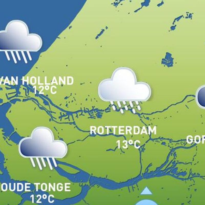 Het weer van vandaag: vanavond (zeer) zware windstoten - Rijnmond