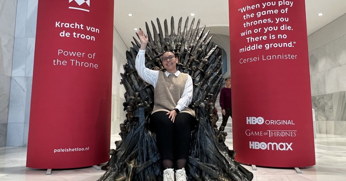 Zitten op dé troon uit Game of Thrones: ‘Ik moet hiermee op de foto ...
