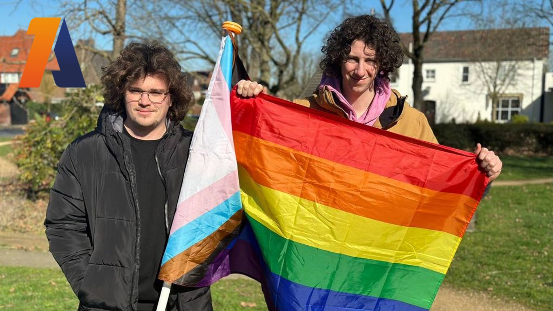 Jesse en Jelle maken zich hard voor een regenboogzebrapad in Zutphen ...