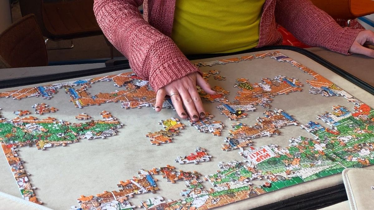 Sandra test gebruikte Sintvoorieder1 puzzels voordat ze cadeau worden ...