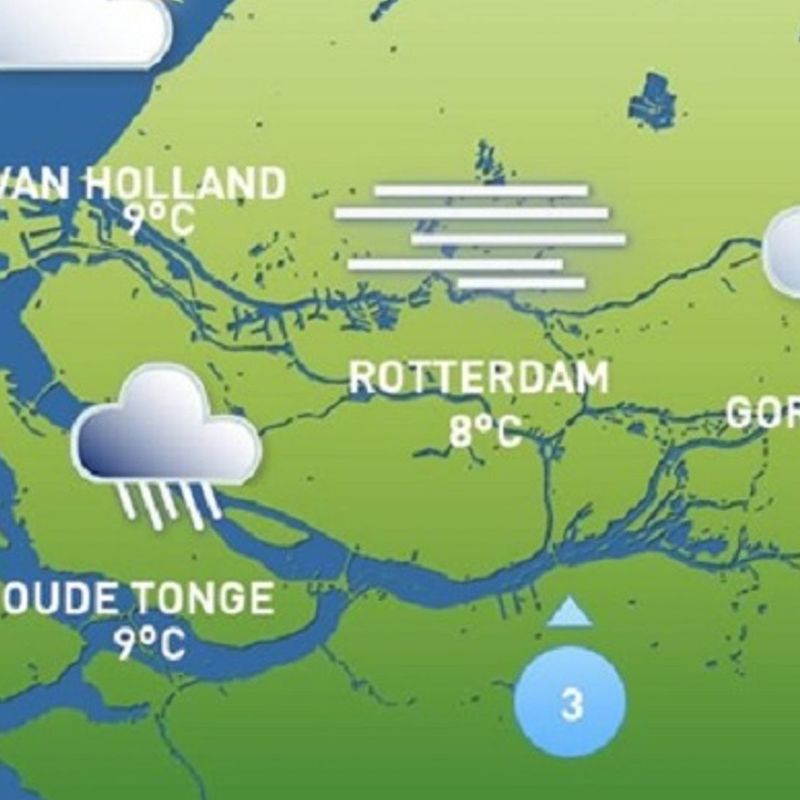 Het weer van vandaag: mistige start, later lichte buien - Rijnmond