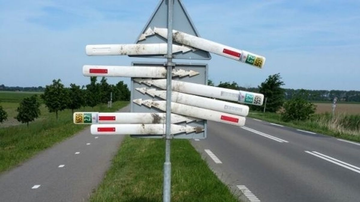 Creatief met hectometerpaaltjes... - Omroep Zeeland