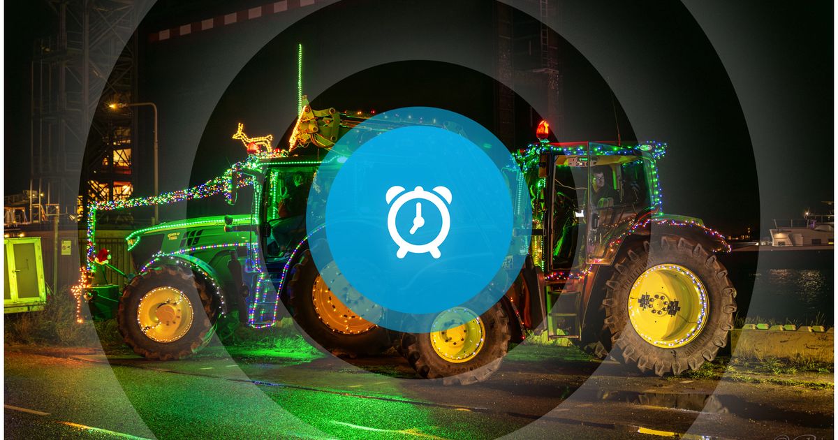 Goedemorgen! Verlichte trekkertocht, regenmeterstanden en het weerbericht - Omroep Zeeland