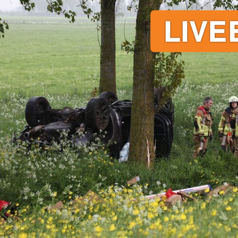 Ondersteboven in berm • agent mishandeld - Omroep Gelderland