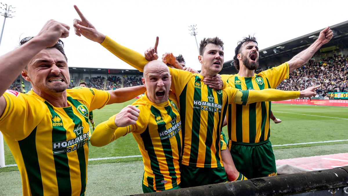 Vreugde-explosie bij ADO Den Haag na belangrijke zege op FC Dordrecht ...