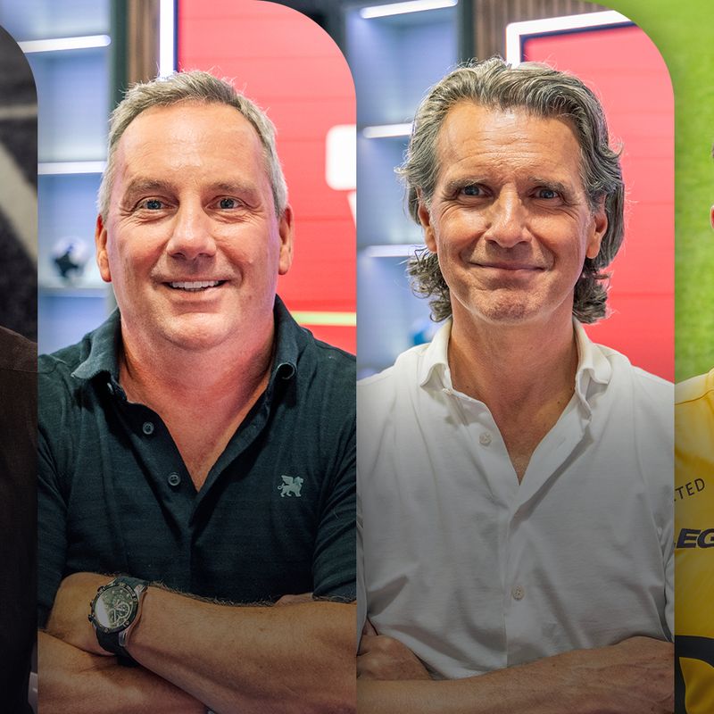 Tafel Voetbal met Nils Röseler, Bryan Smeets, Maurice Graef en Reginald ...