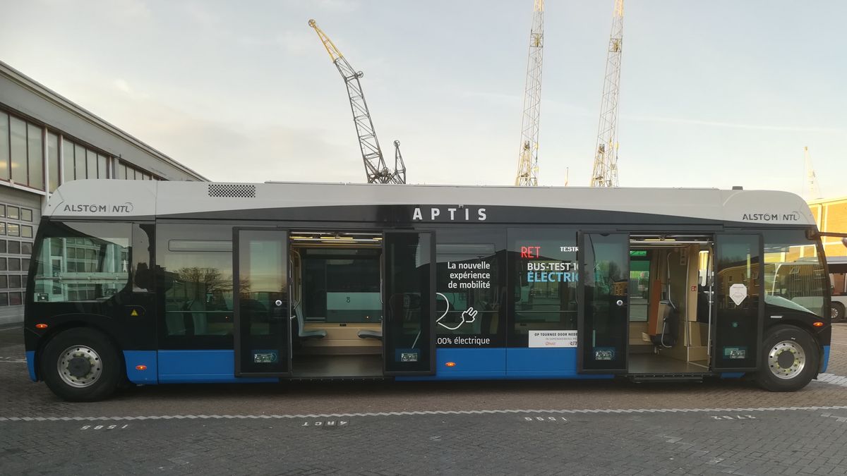 RET test elektrische bus in Rotterdam - Rijnmond