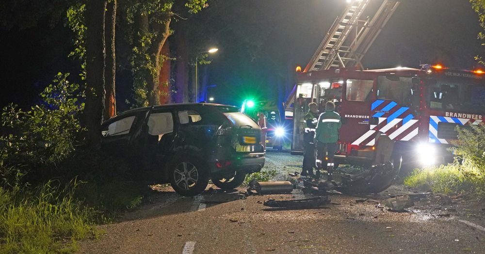 Automobilist raakt ernstig gewond bij eenzijdig ongeluk in Koekange - RTV Drenthe