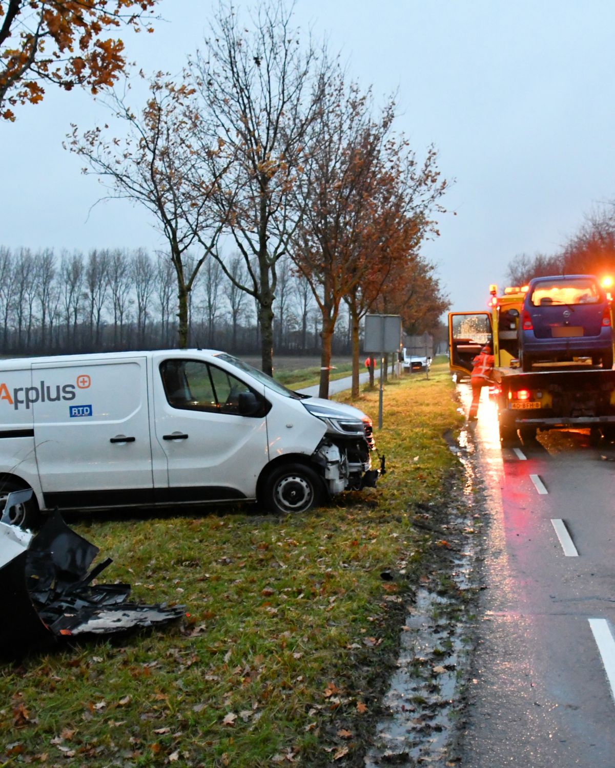 Vrachtwagenchauffeur onder invloed bij aanrijding in Zuiddorpe met auto ...
