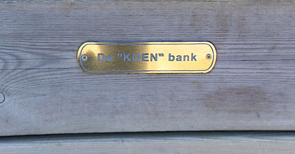 Óngerwaeg ploft neer op de 'Koen' bank in Gulpen - L1