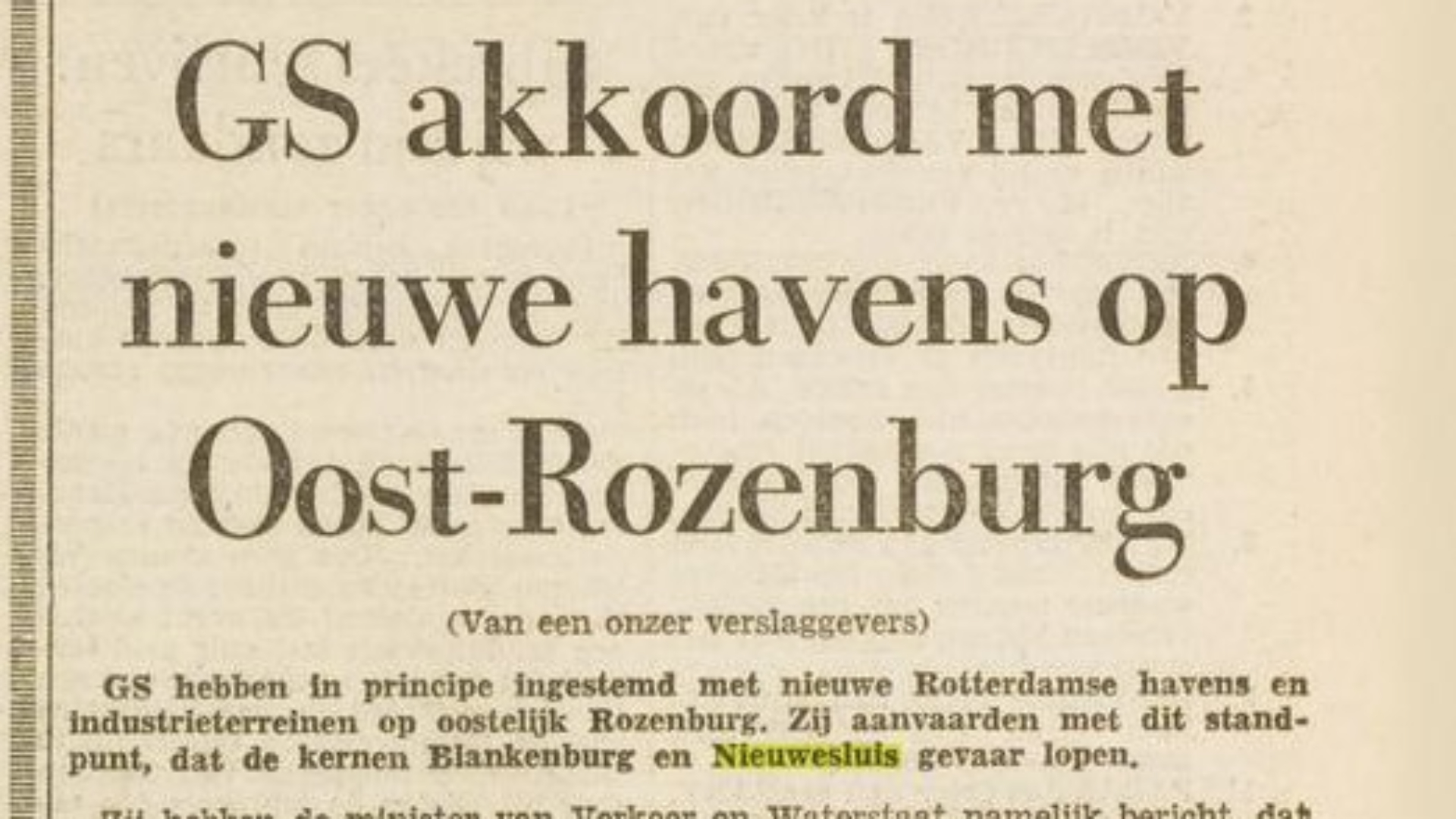 De voorlopers van Moerdijk: deze dorpen maakten plaats voor de ...