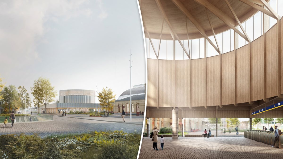 Zo komt de nieuwe entree van station Zwolle eruit te zien: "Prachtige ...