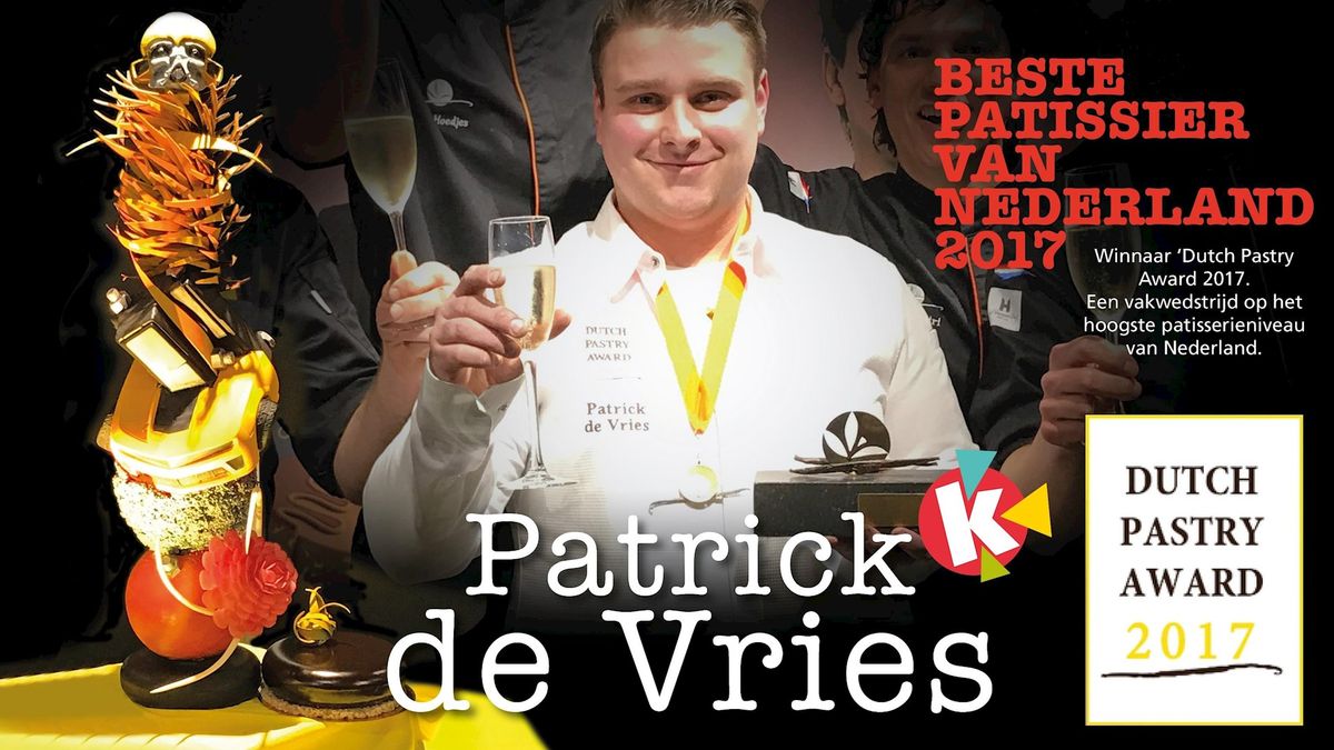Patrick de Vries van bakkerij Koopmans uit Tubbergen beste patissier van Nederland - Oost
