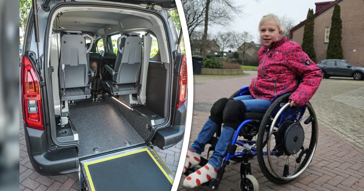 Amarise (10) heeft door haar zeldzame spierziekte een rolstoelbus nodig ...