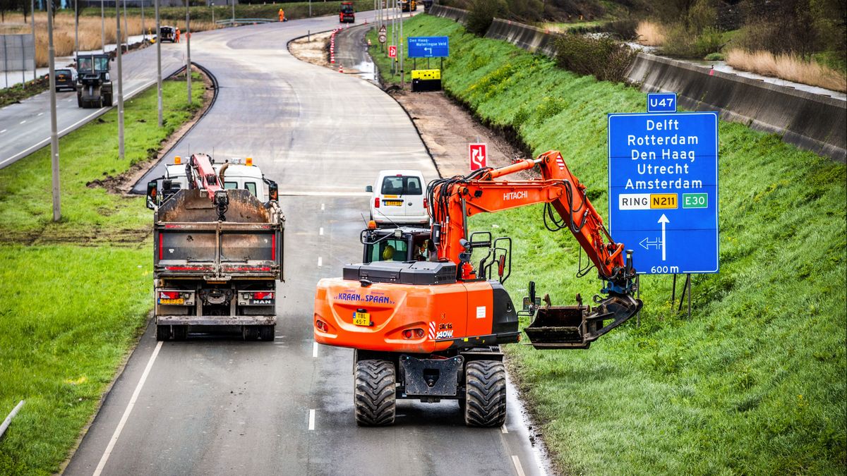Drukke N211 dit weekend opnieuw dicht vanwege werkzaamheden - Omroep West