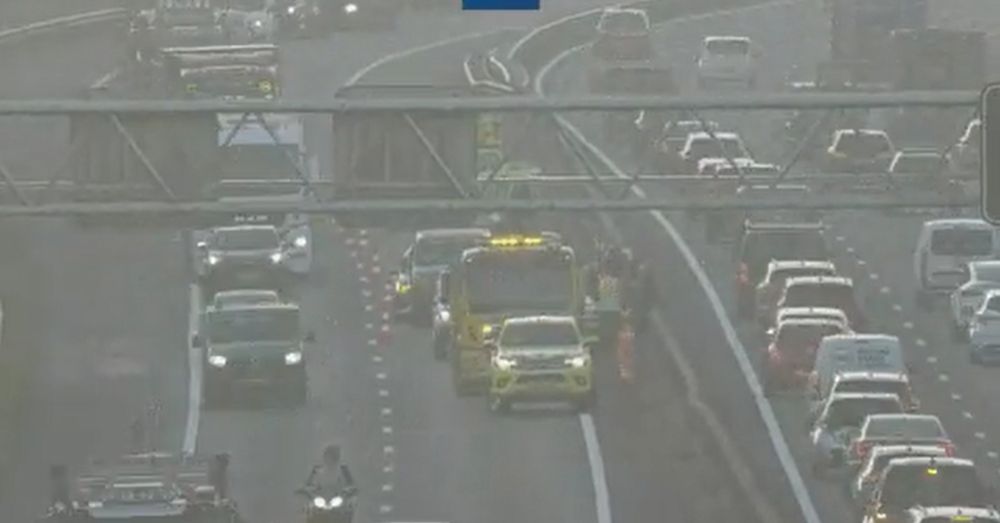 Ruim uur vertraging door ongeluk op A15, snelweg weer vrijgegeven - Rijnmond