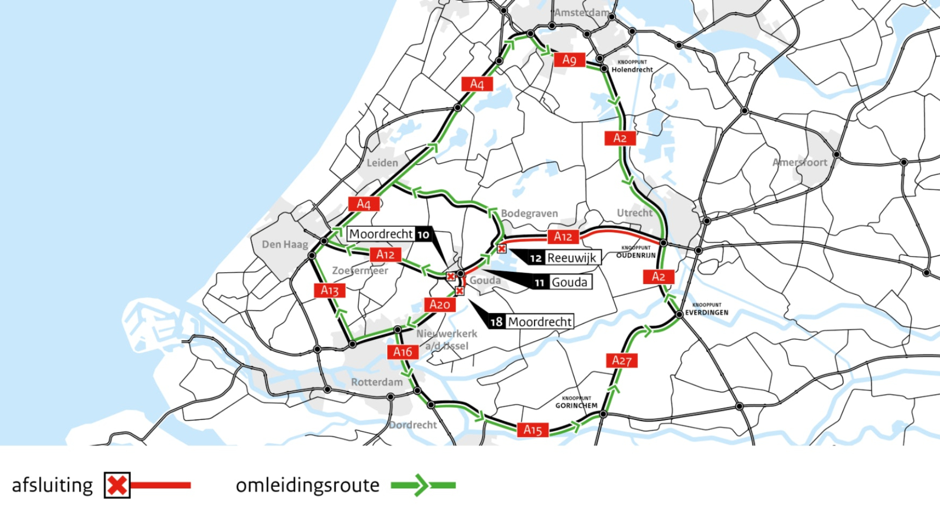 Rijkswaterstaat vreest de ergste file ooit op de A12 - Rijnmond