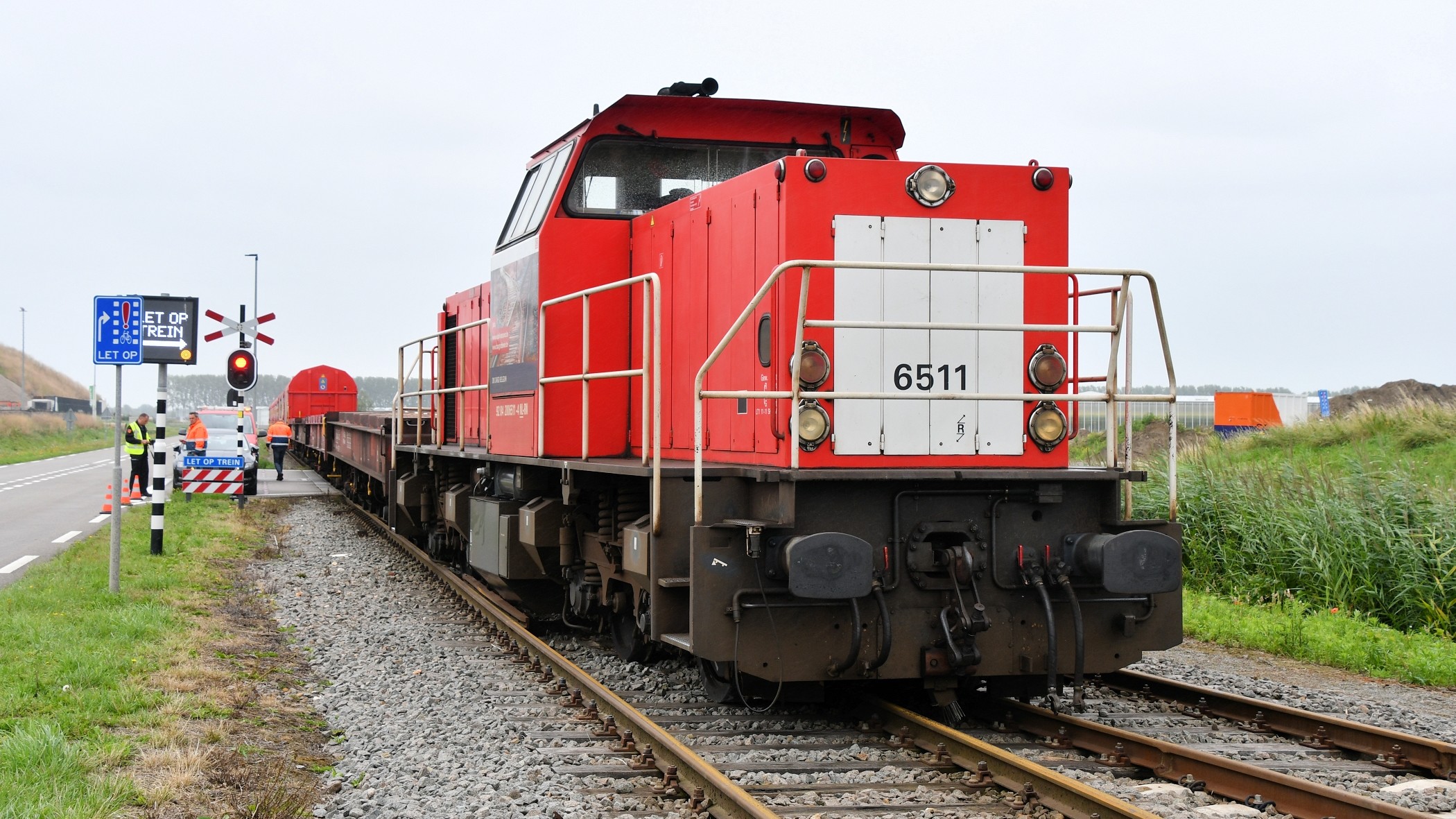 Goederentrein ontspoord op Axelse Vlakte - Omroep Zeeland