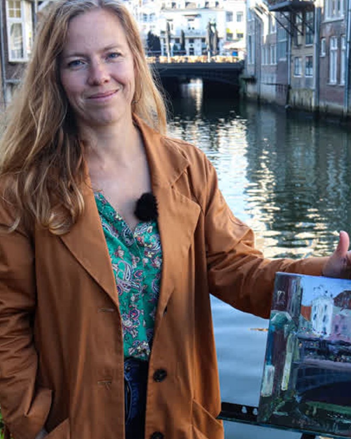 Olga vluchtte uit Oekraïne en kwam al schilderend tot rust in Dordrecht ...