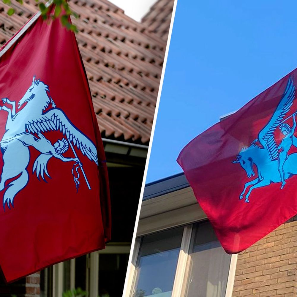 Dit betekent de vlag die op veel plekken in en rond Arnhem hangt ...