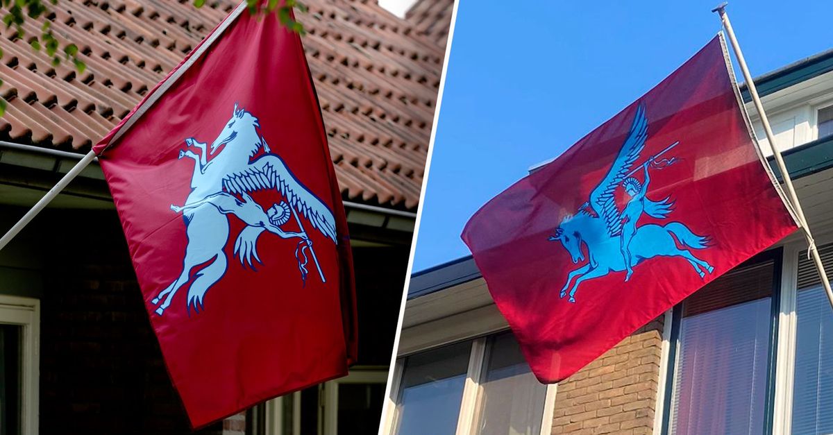 Dit betekent de vlag die op veel plekken in en rond Arnhem hangt ...