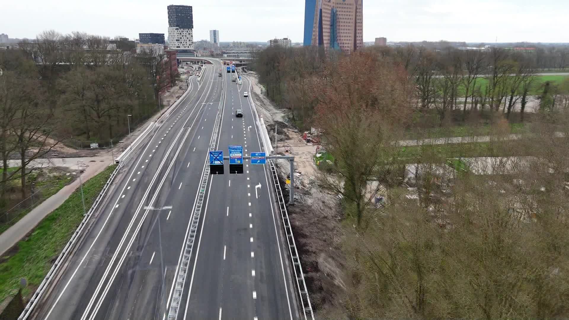 Vlieg mee boven de westelijke ringweg die donderdagochtend opengaat ...