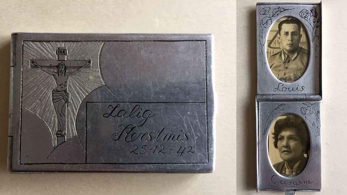 Wie weet er meer over Georgine en Louis en dit doosje uit 1942 ...