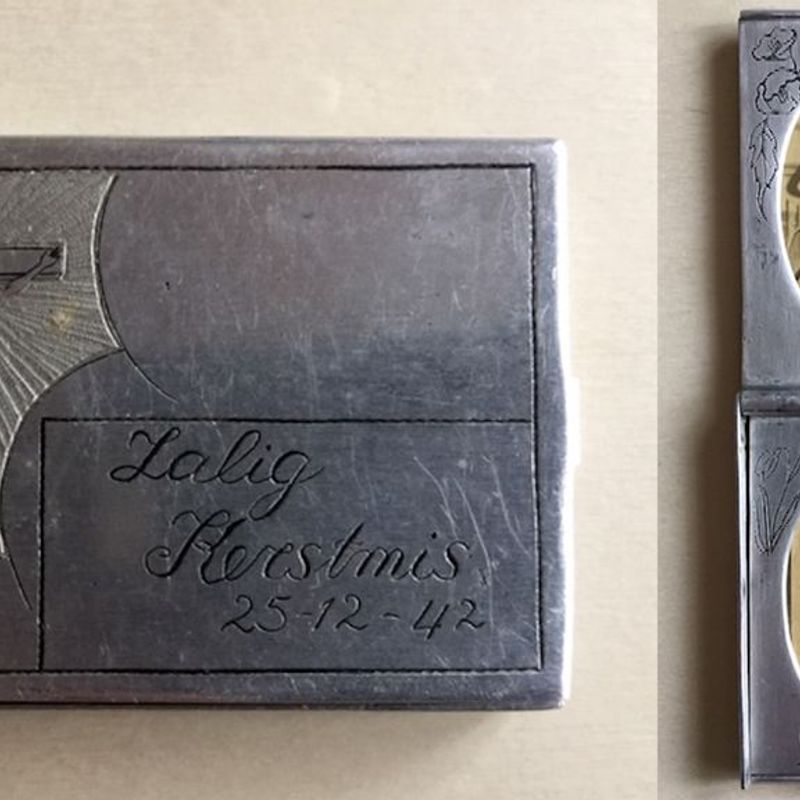 Wie weet er meer over Georgine en Louis en dit doosje uit 1942 ...