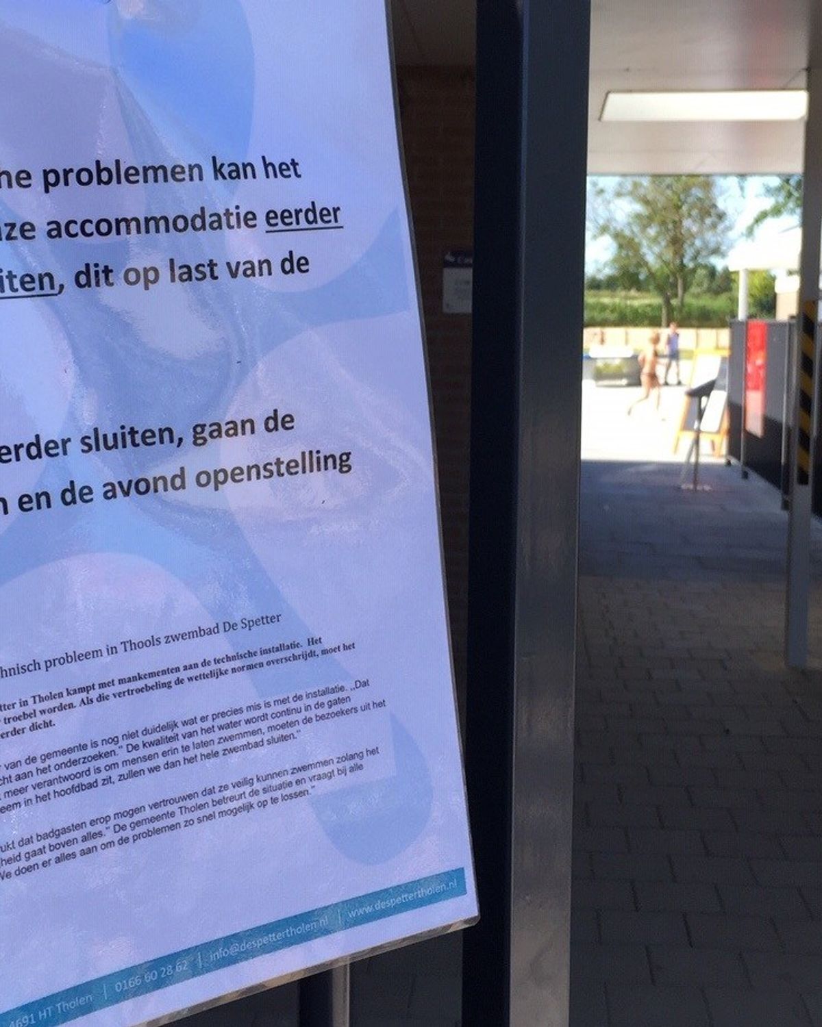 Zwembad De Spetter eerder dicht door troebel water - Omroep Zeeland