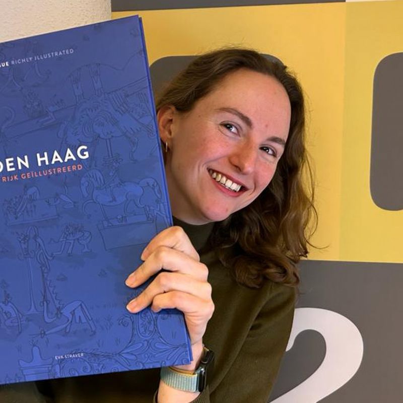 Eva maakt boek met tekeningen over Den Haag: 'Iets meer de deftige kant ...