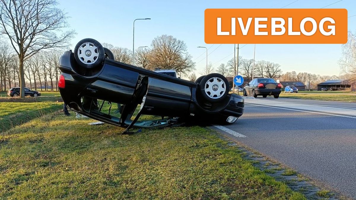 Auto op zijn kop • vrouw vermist - Omroep Gelderland