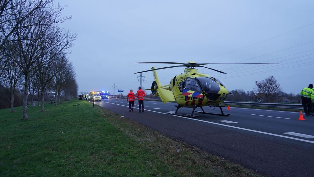 A32 bij Meppel weer open na ongeluk, drie gewonden - RTV Drenthe
