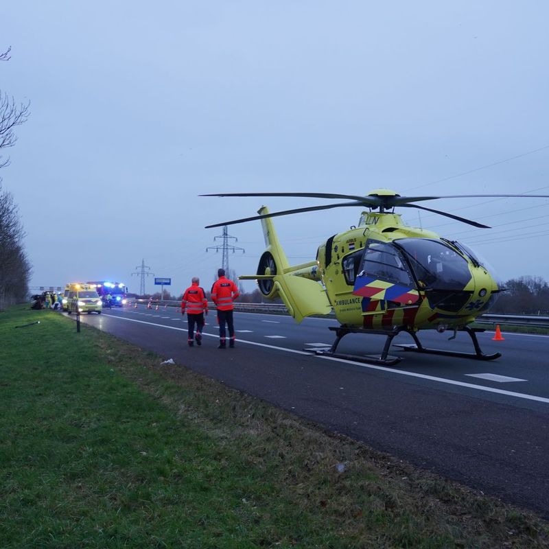 A32 bij Meppel weer open na ongeluk, drie gewonden - RTV Drenthe
