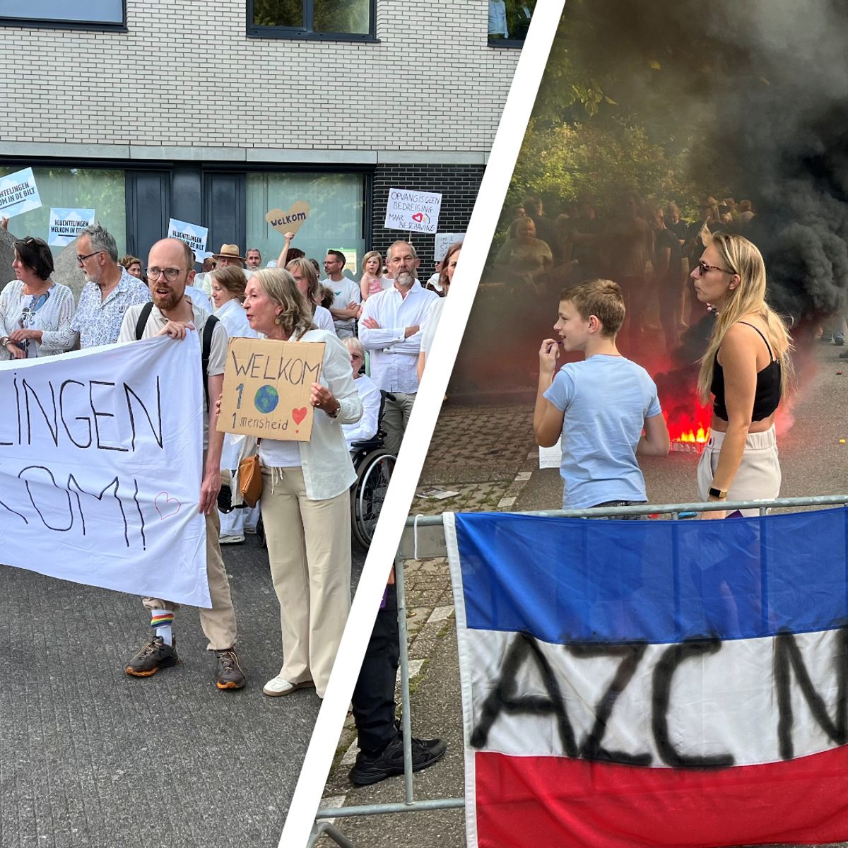 'Azc nee' tegenover 'vluchtelingen welkom': De Bilt verdeeld over komst ...