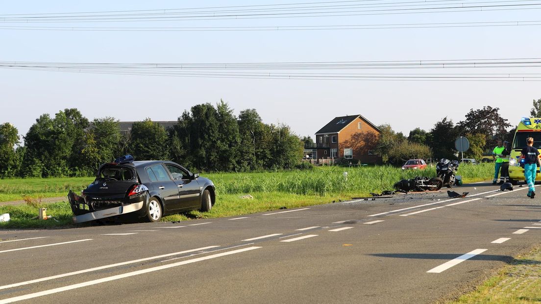 Motorrijder overleden na ongeluk tussen Kampen en Wezep - Oost