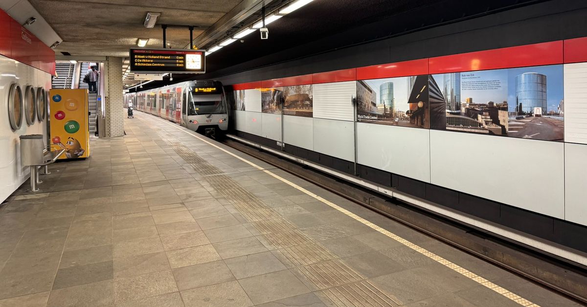 Op deze metrolijn in Rotterdam moet vanaf 2030 elke 5 minuten een metro ...